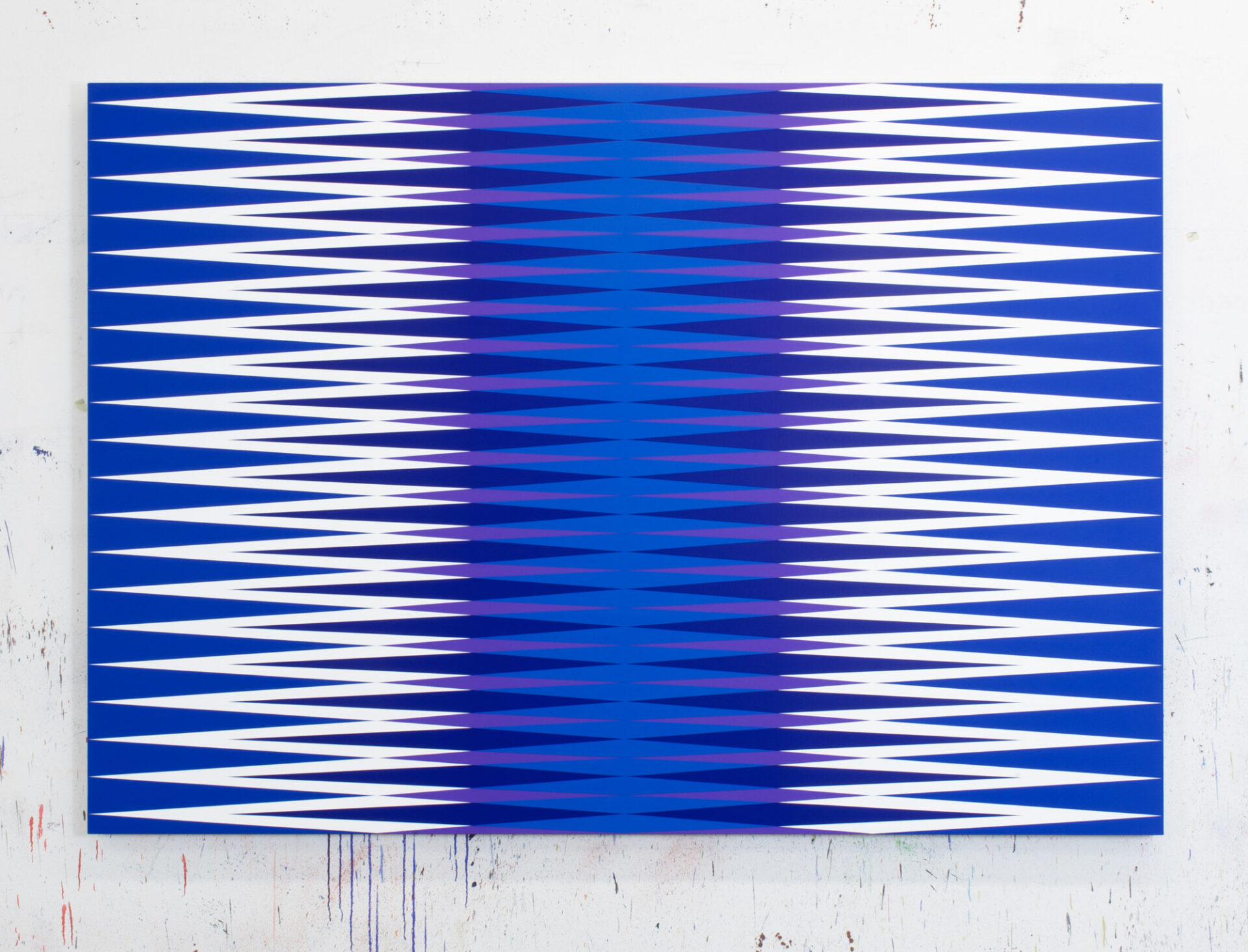 Pablo Griss. Intervention. Double Blue and Violet - Reset Gallery